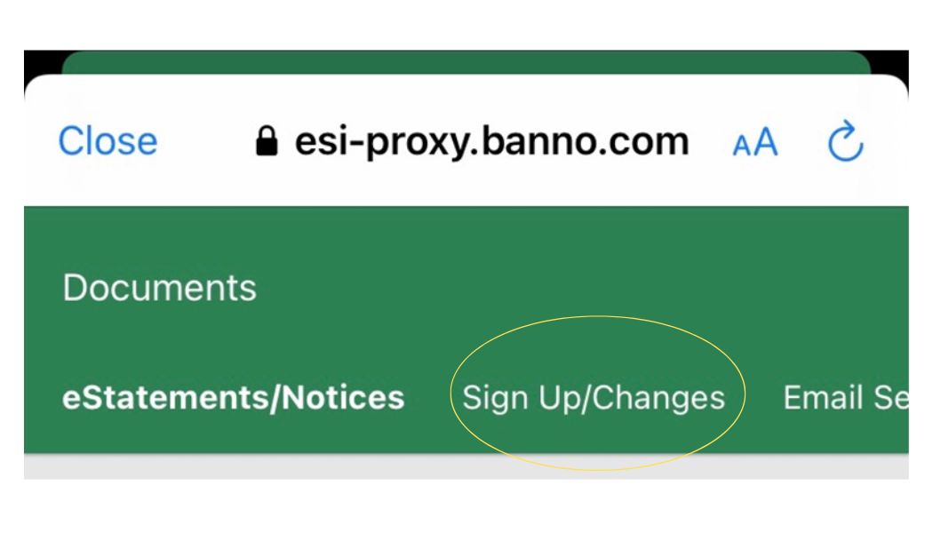 Set up your e-Statement with Anderson Brothers Bank